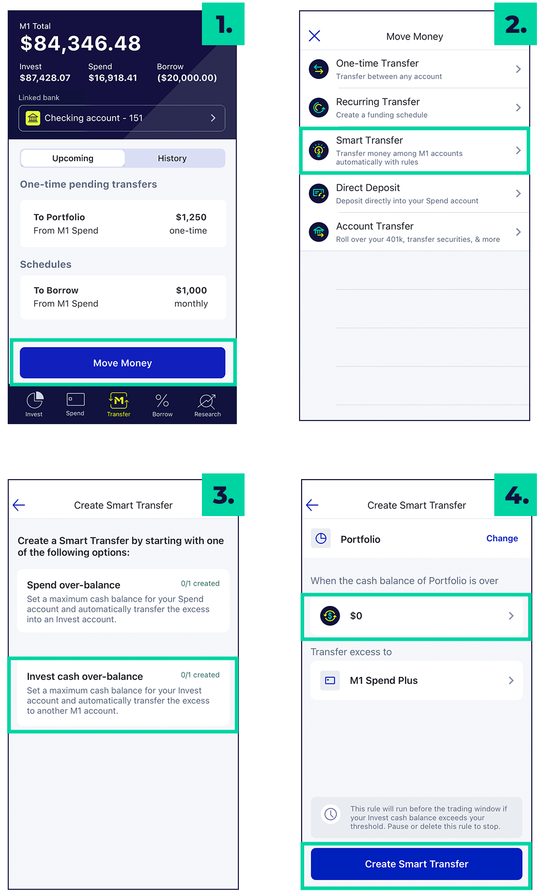 How M1 Finance's "Smart Transfers" Work